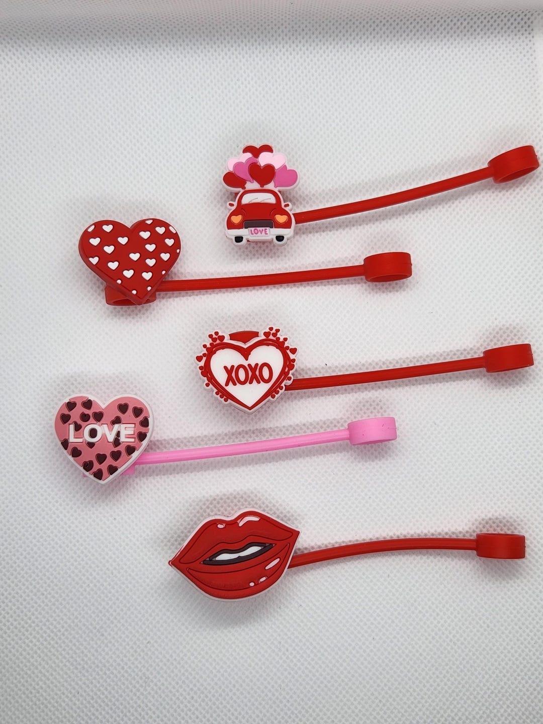 Valentine’s Day Straw Covers |stanley Cup Straw Covers | Cute Hearts ...
