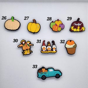 Fall Croc Charms Jibbitz for Crocs Cute Shoe Charms Autumn Harvest ...