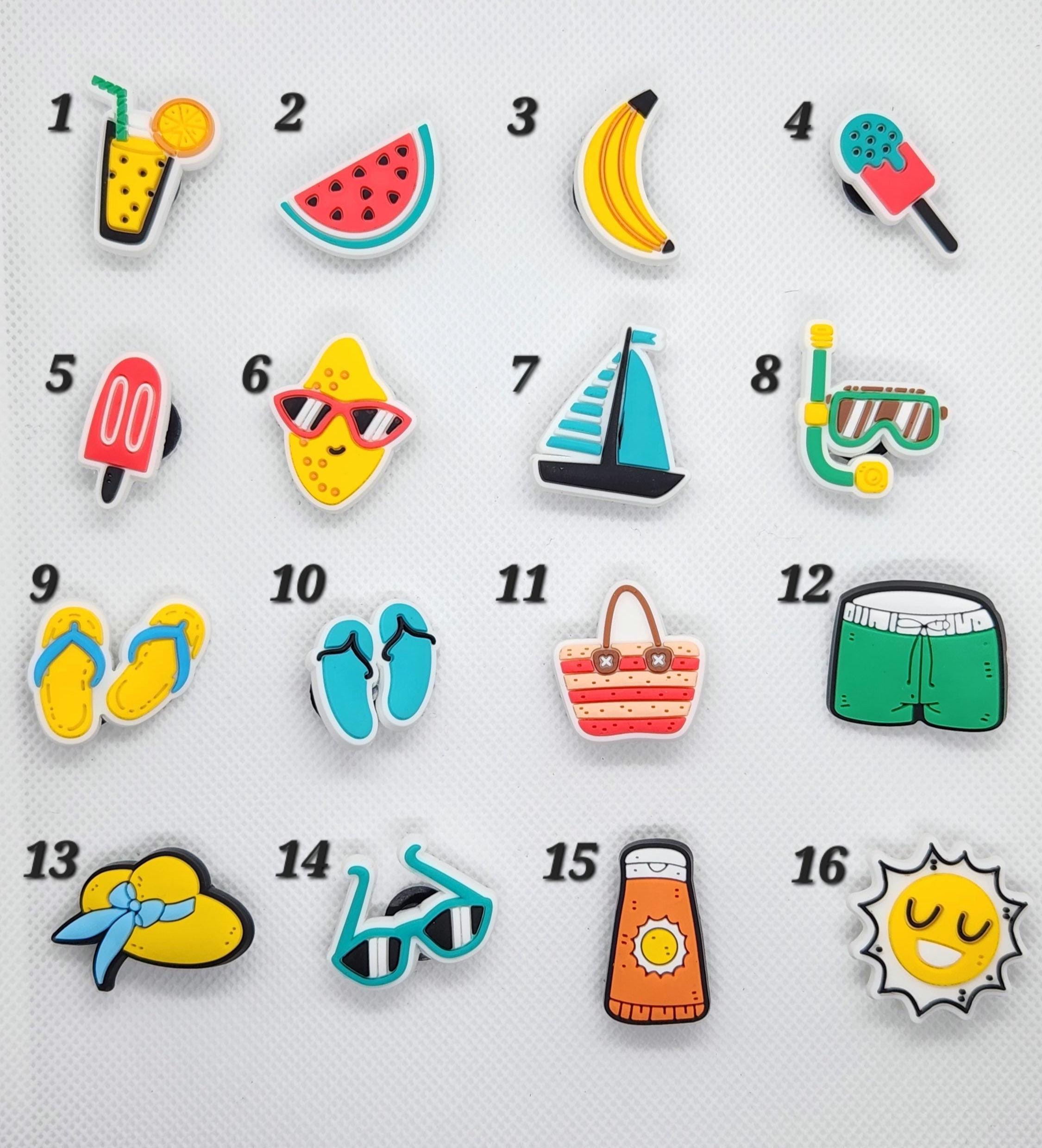 Summer Croc Charms| Summer & Beach Theme Jibbitz for Crocs | Cute Shoe ...