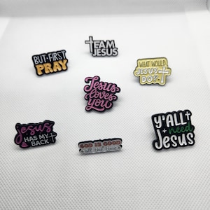 Jesus Enamel Pins: Christian Religious Gifts - Etsy
