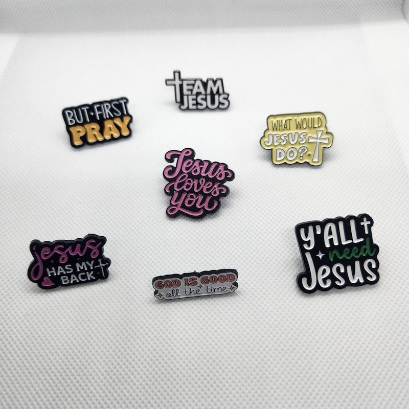Christian Pins - Etsy