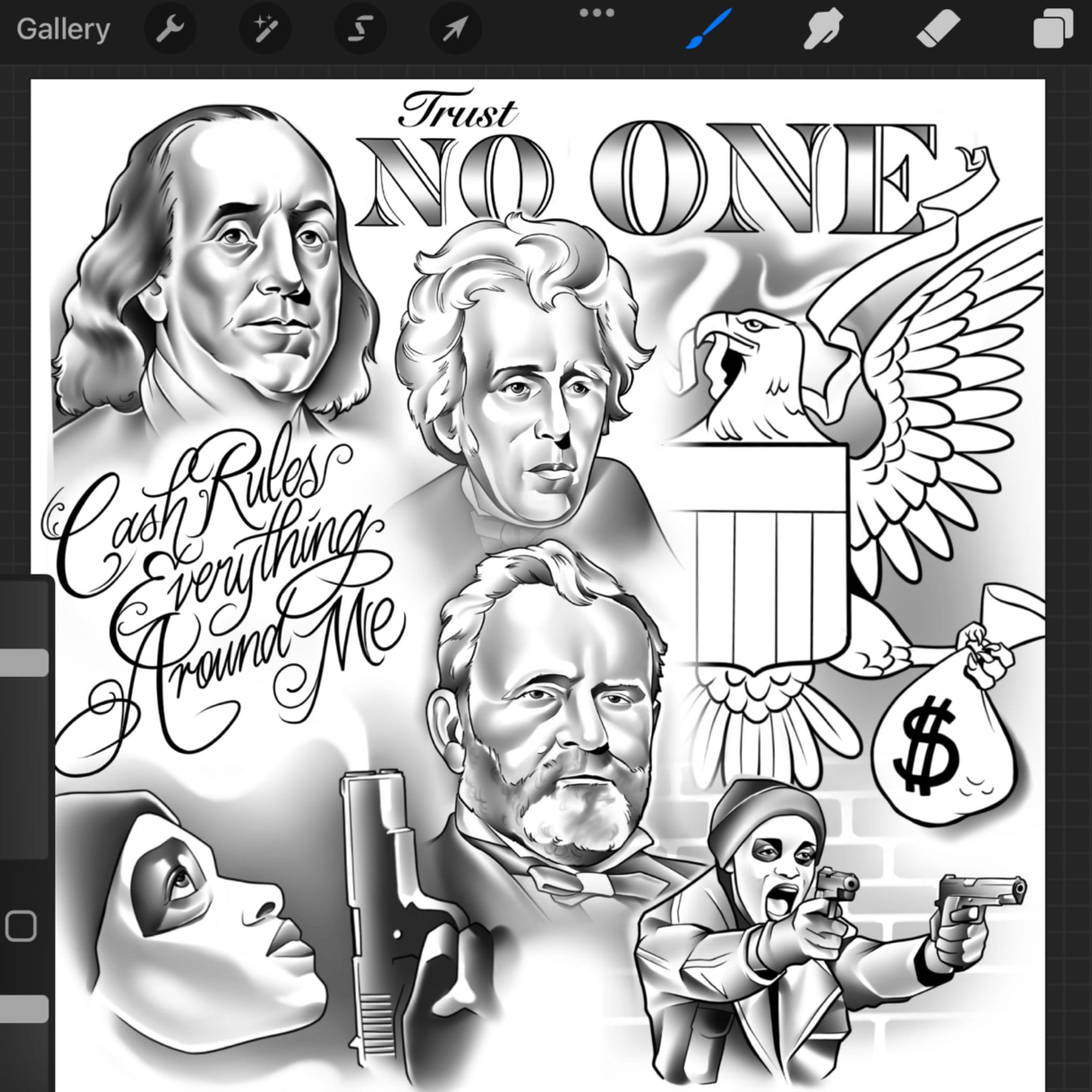 Blood Money *procreate Brushset - Etsy