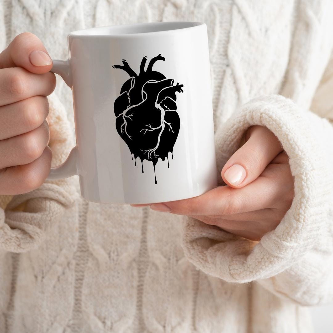 Anatomical Heart SVG Bundle: Realistic Cardiology Designs (digital ...