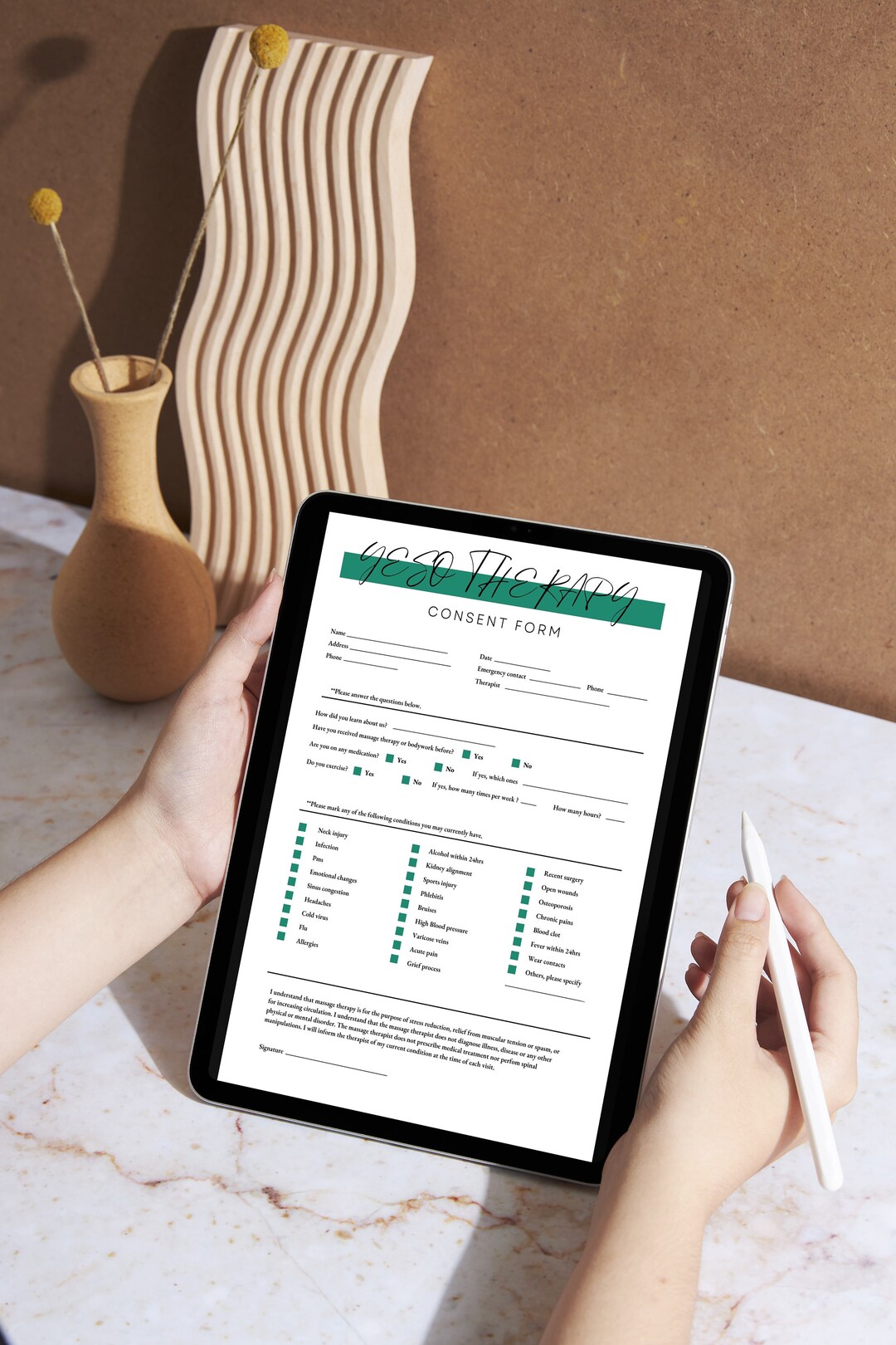 YESO Therapy Consent Form | Esthetician Forms | Body Contouring ...
