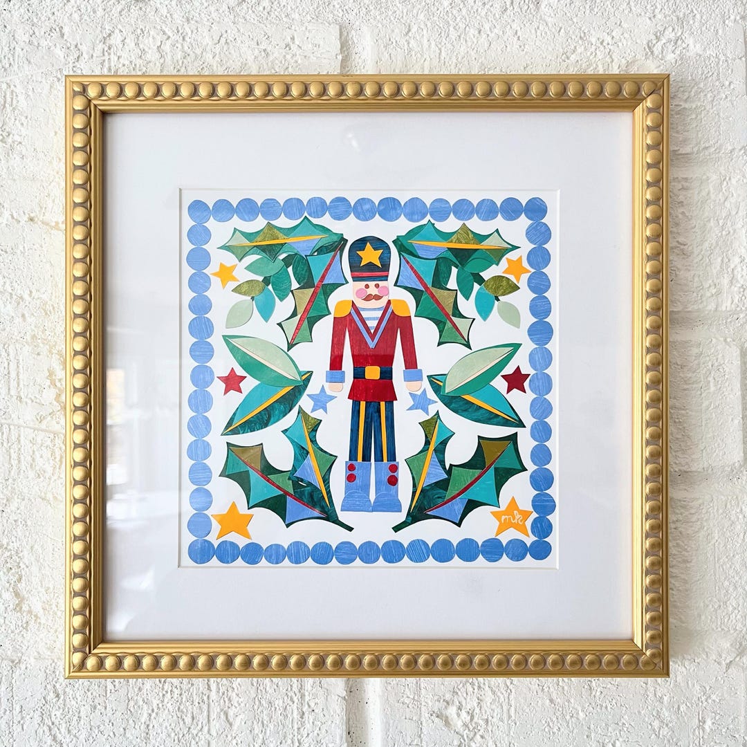 Nutcracker Collage Art Print: Holiday Decor, Kid's Room Art - Etsy