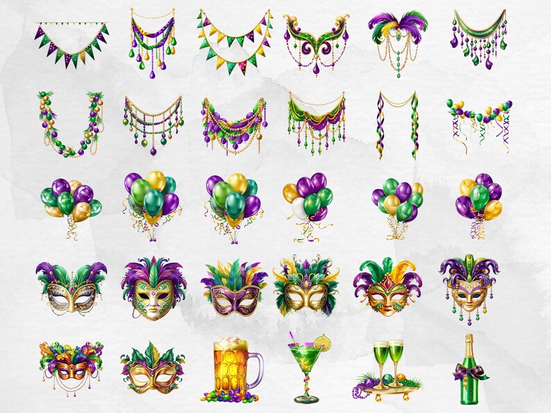 71 PNG Watercolor Mardi Gras PNG Party Clipart, Mardi Gras Party Clip ...