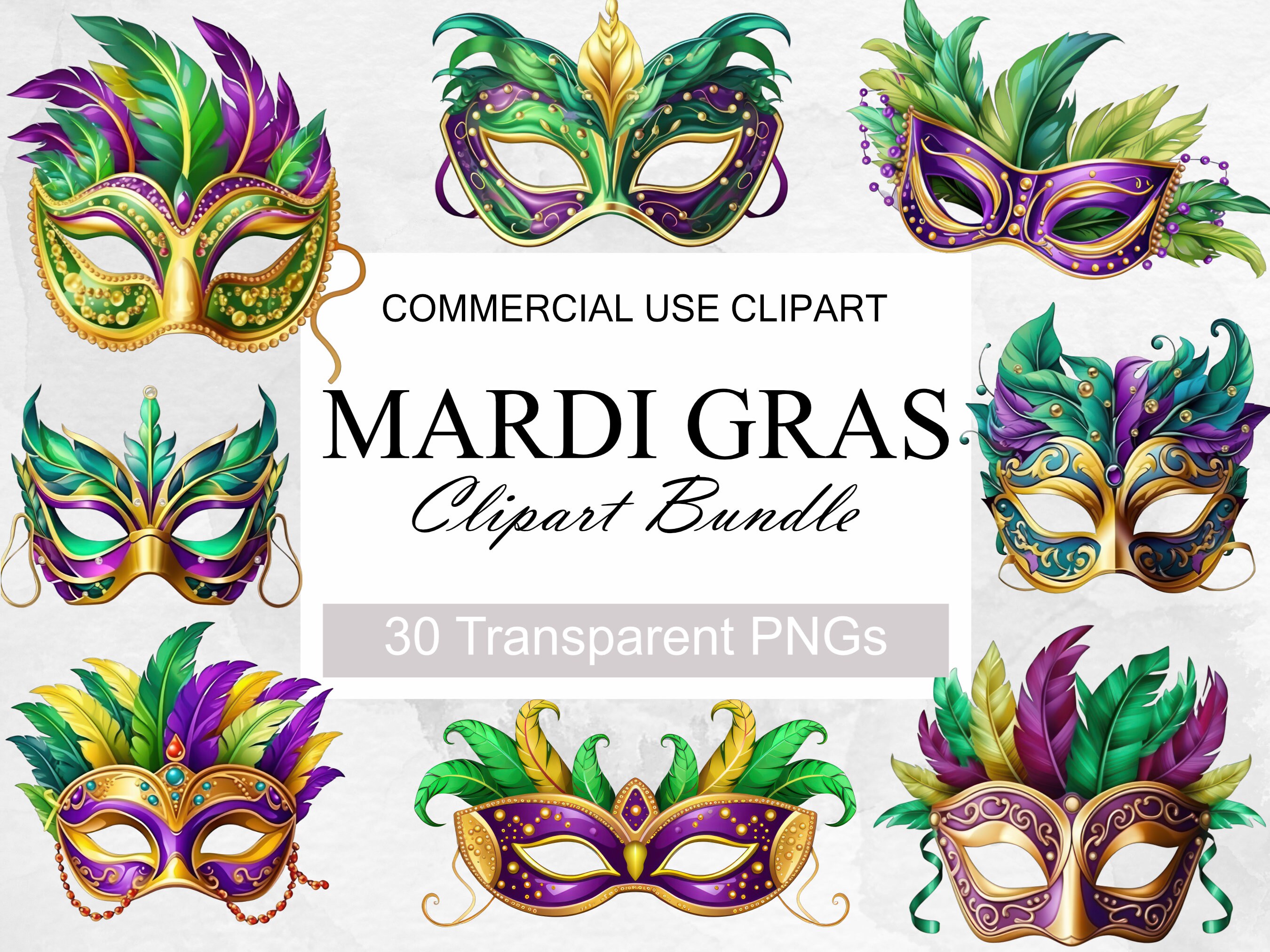 30 PNG Watercolor Mardi Gras PNG Mask Clipart, Mardi Gras Clip Art ...