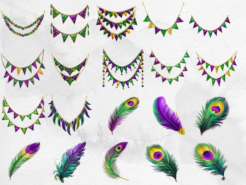 75 PNG Watercolor Mardi Gras PNG Party Clipart, Mardi Gras Party Clip ...