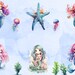18 PNG Watercolor Elegant Mermaid Clipart, Mermaid Clip Art, Royal ...