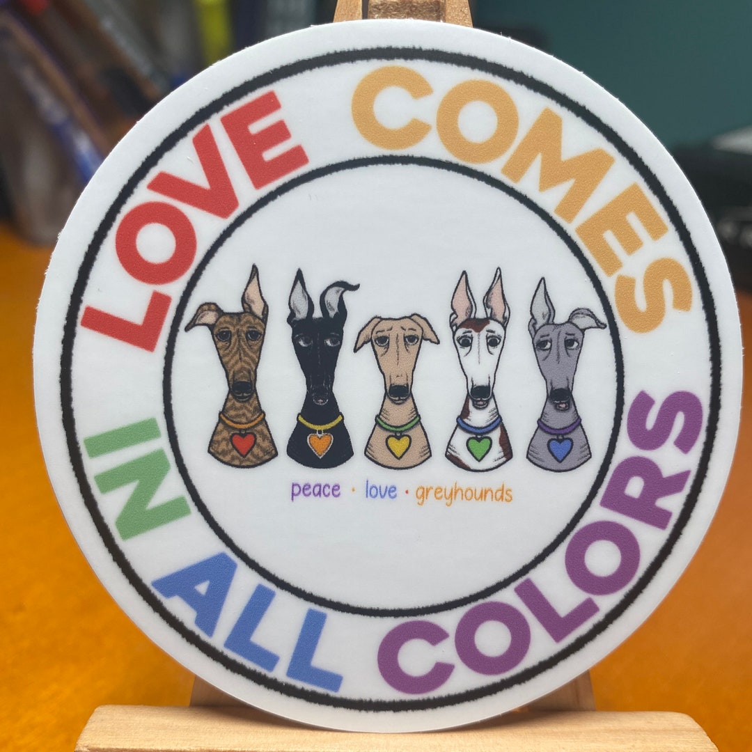 Greyhound Vinyl Sticker Greyhound Pride - Etsy