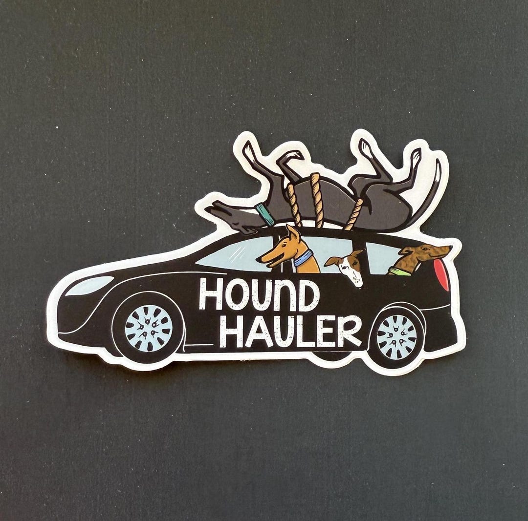 Hound Hauler Dog Sticker Decal - Etsy