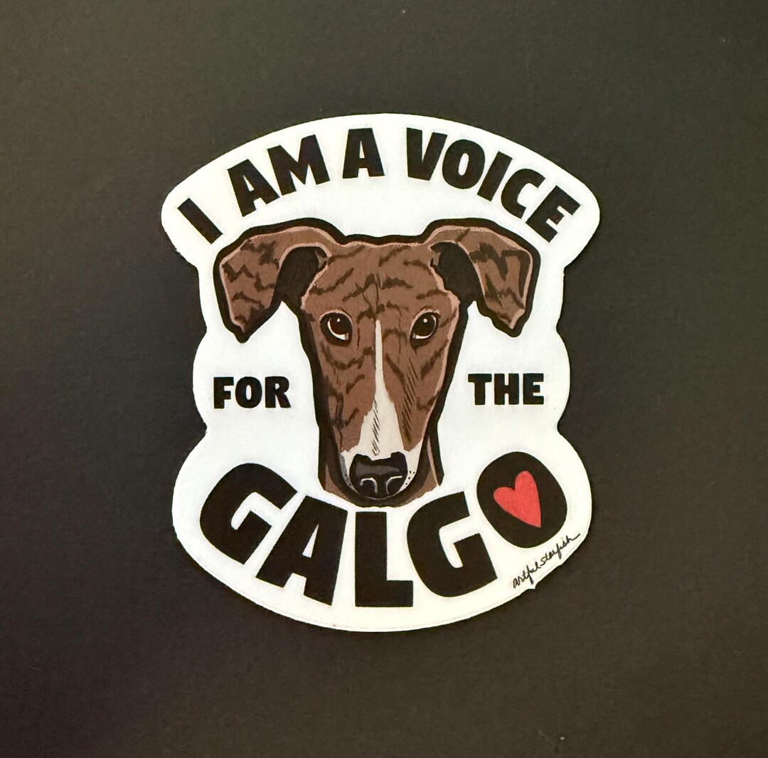 Voice of the Galgo Sticker - Etsy