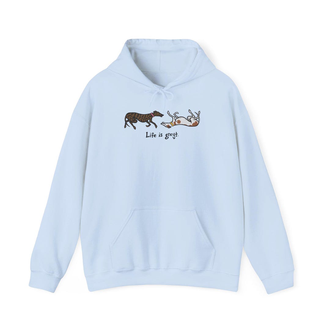 CUSTOM DESIGNED Life is Greyt Hoodie or Crewneck Sweatshirt - Etsy