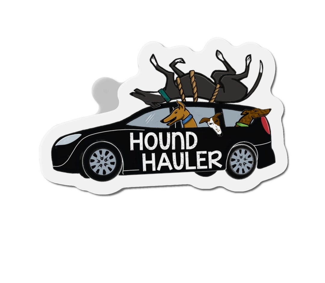 Hound Hauler Dog Sticker Decal - Etsy