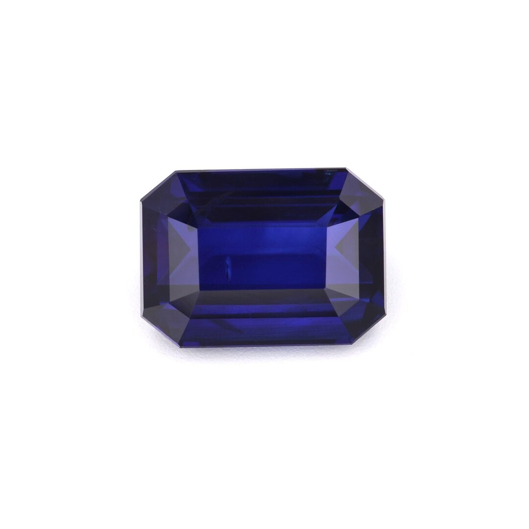 3.65 Ct Royal Blue Sapphire Octagon Shape Heated Ceylon Gemstone ...
