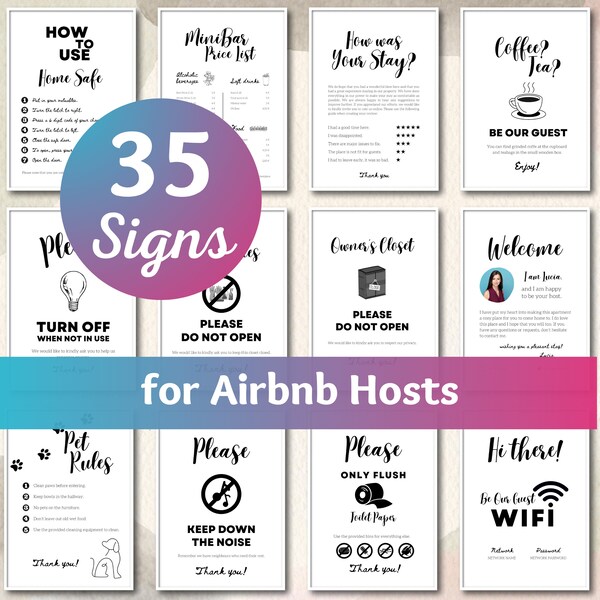 Airbnb Custom Templates - Etsy
