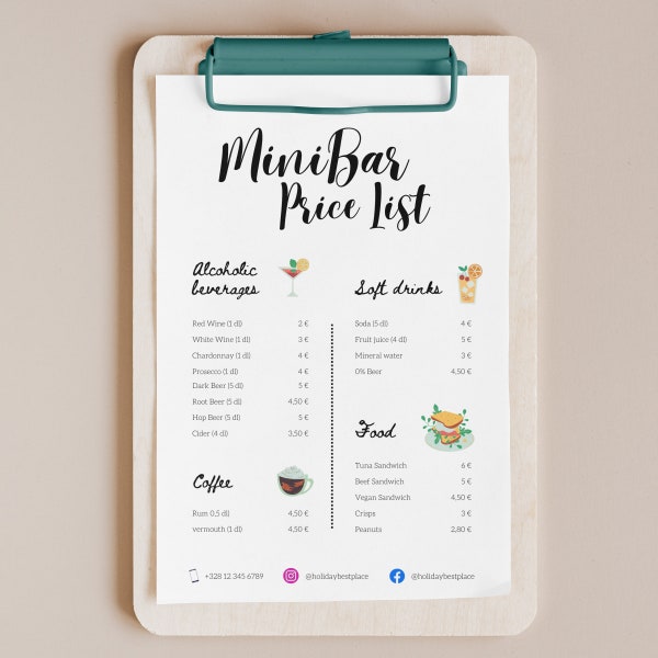 Graphic Pricelist - Etsy