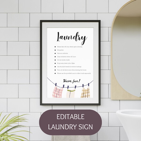 Washing Rules - Etsy