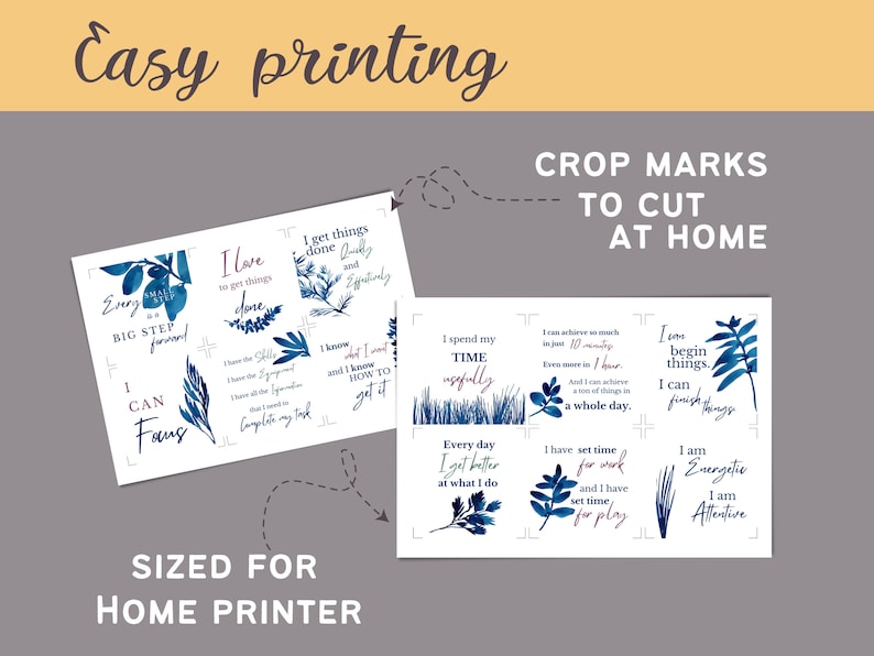 Positive Affirmation Cards to Stop Procrastination 28 - Etsy