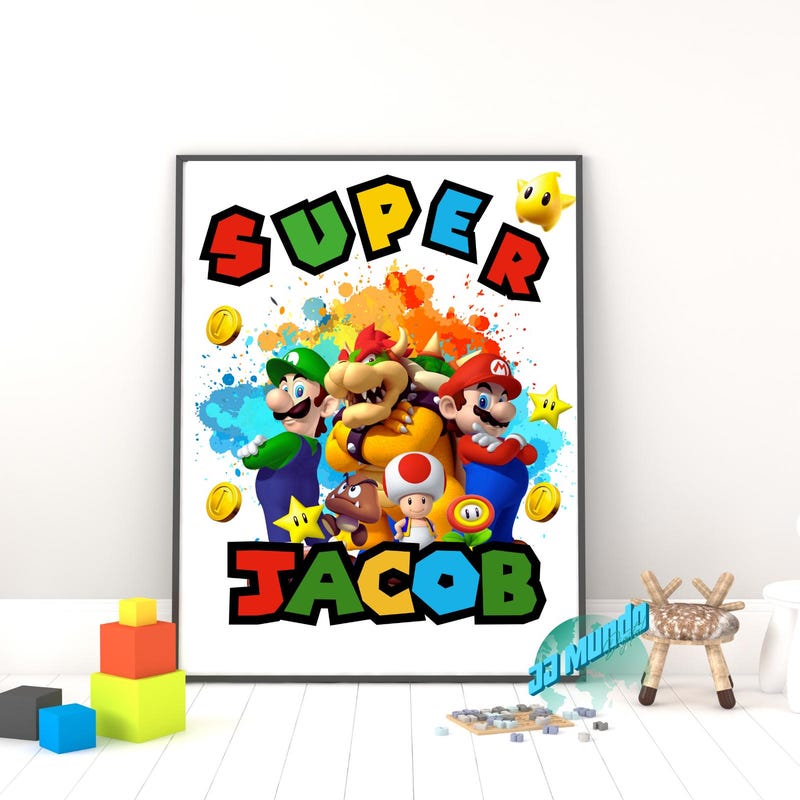 Super Mario Poster - Etsy