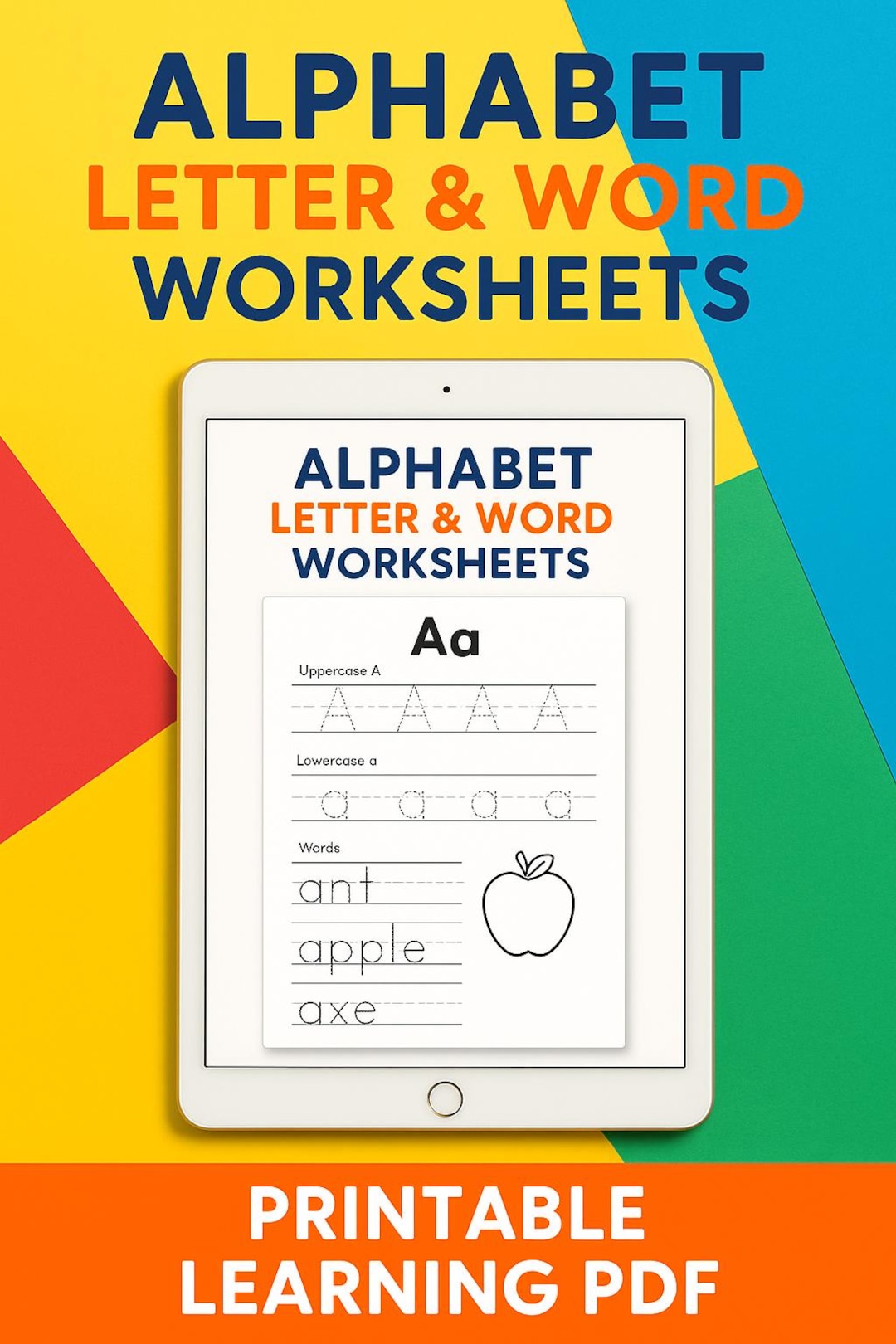 Alphabet Letter and Word Worksheets | A-Z Writing Practice for ...