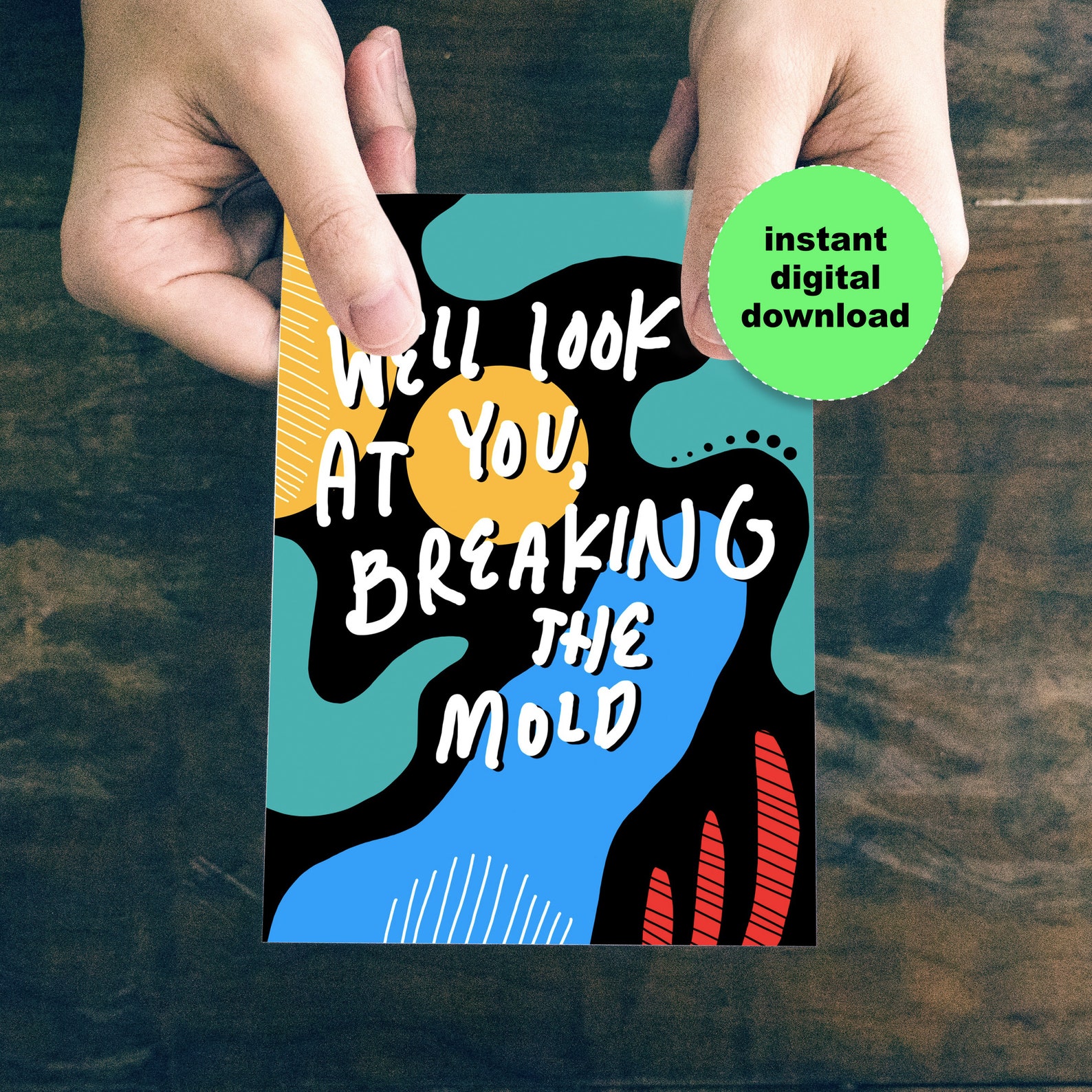 PRINTABLE Card, Breaking the Mold Card, Look at You Card, Congrats ...