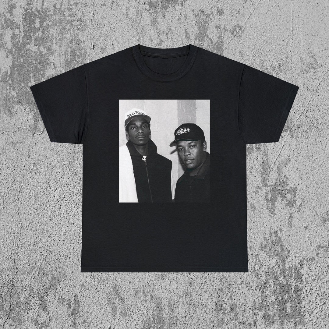 90's Hip Hop T-shirt Snoop Dogg & Dr. Dre Old School Rap Unisex Adult ...