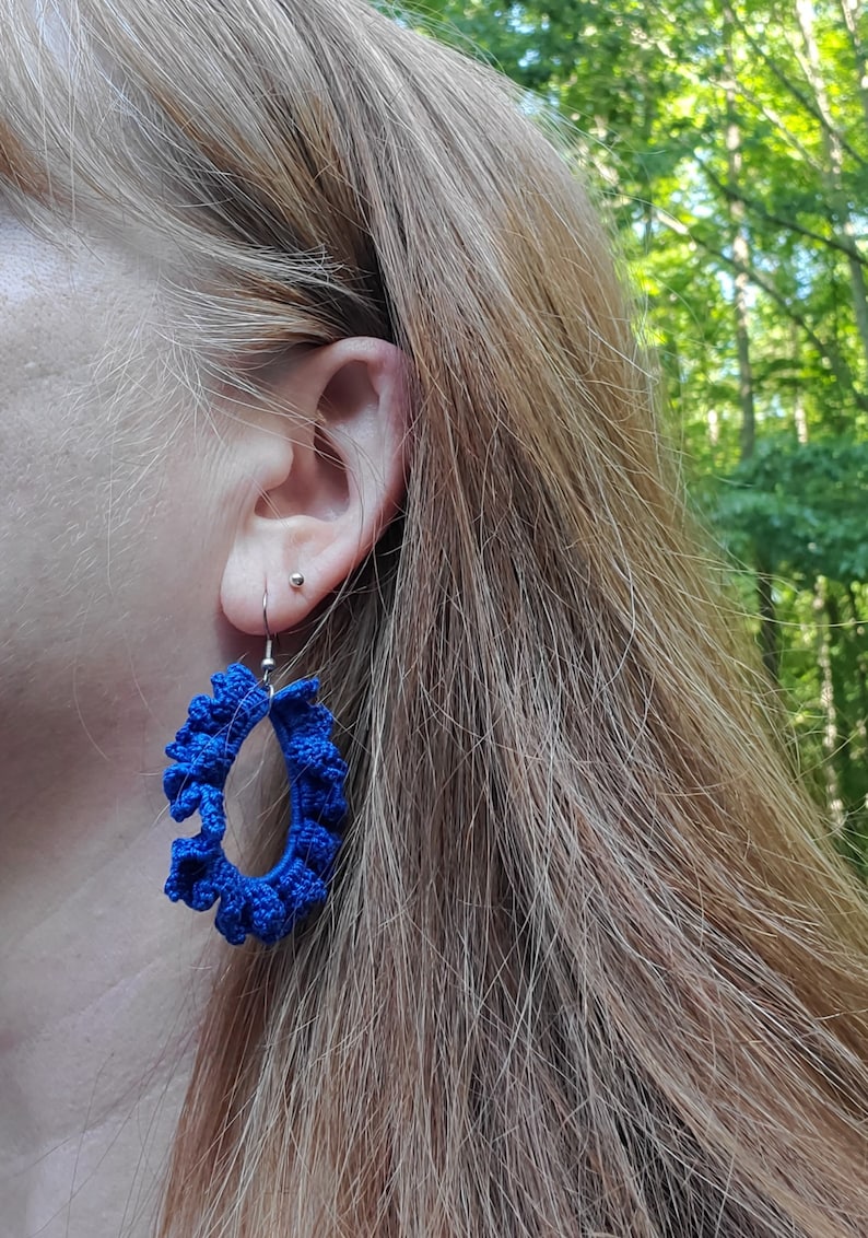Handmade Crochet Earrings - Etsy