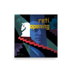 The Reti Opening | Chess Opening Poster Print | Chess Enthusiasts, Kids ...