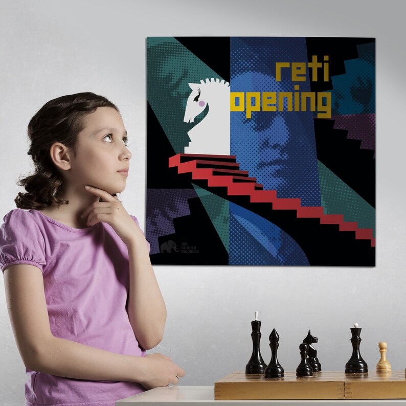The Reti Opening Chess Opening Poster Print Chess Enthusiasts, Kids ...
