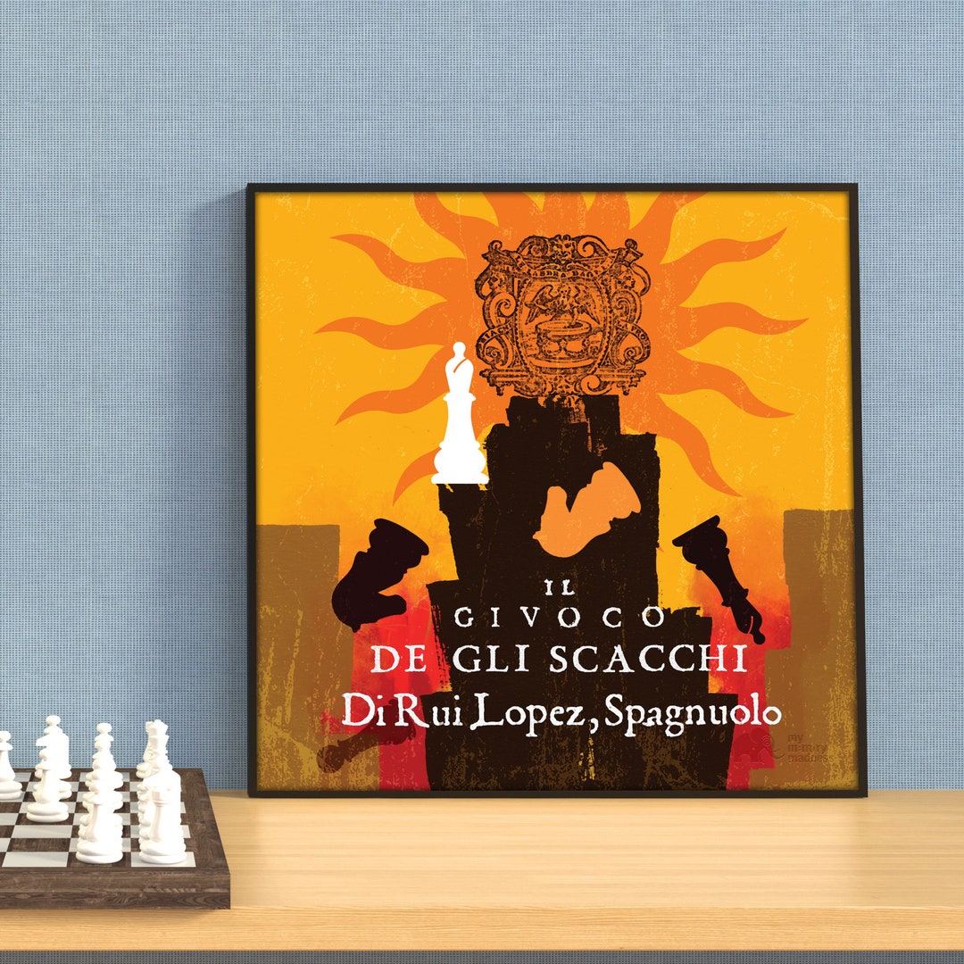 Ruy Lopez Chess Opening Poster: Visual Art - Etsy