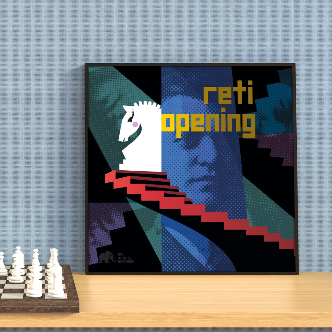 The Reti Opening | Chess Opening Poster Print | Chess Enthusiasts, Kids ...