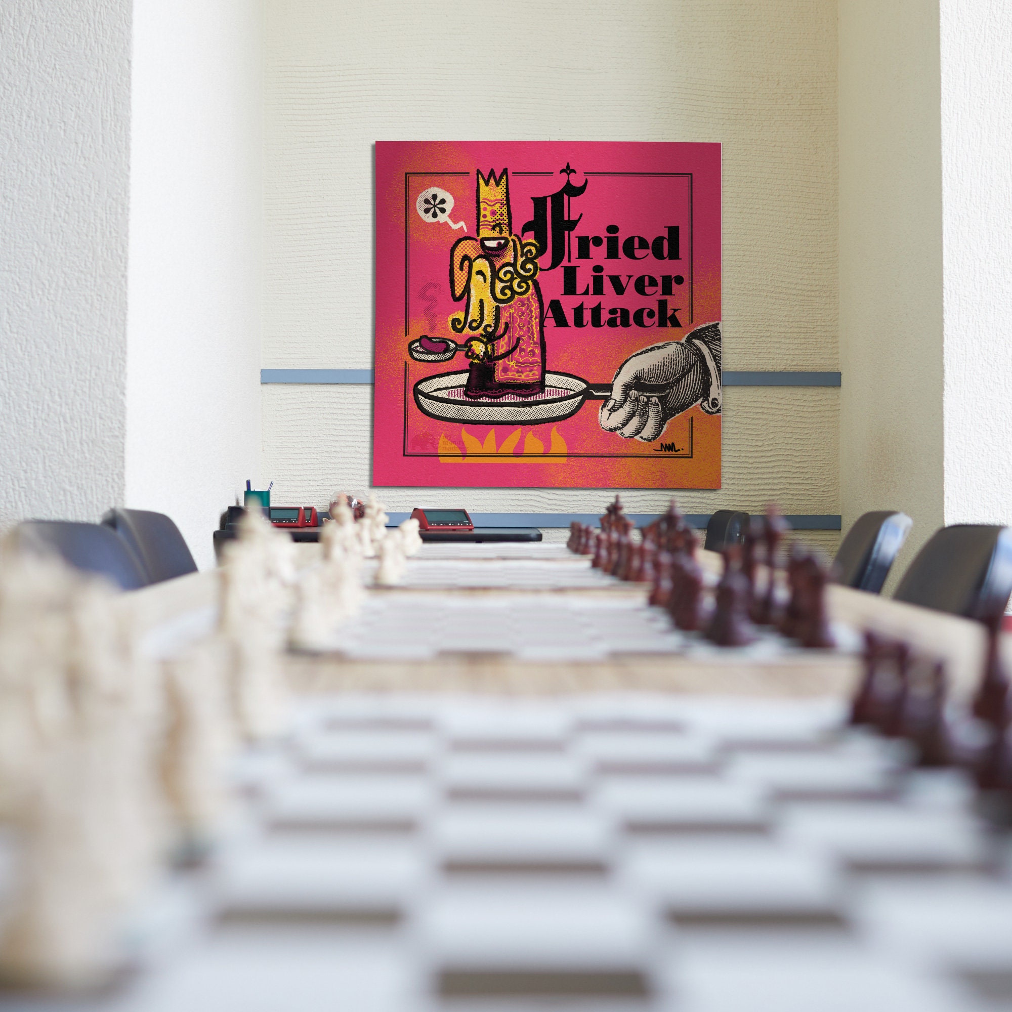 The Fried Liver Attack Chess Opening Poster Print Chess Enthusiasts ...
