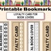 10 Printable Bookmark- Loyalty Card, Reading Log Bookmark, Book Tracker ...