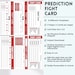 Editable Fight Prediction Card Templates, Sports Game Activity With ...