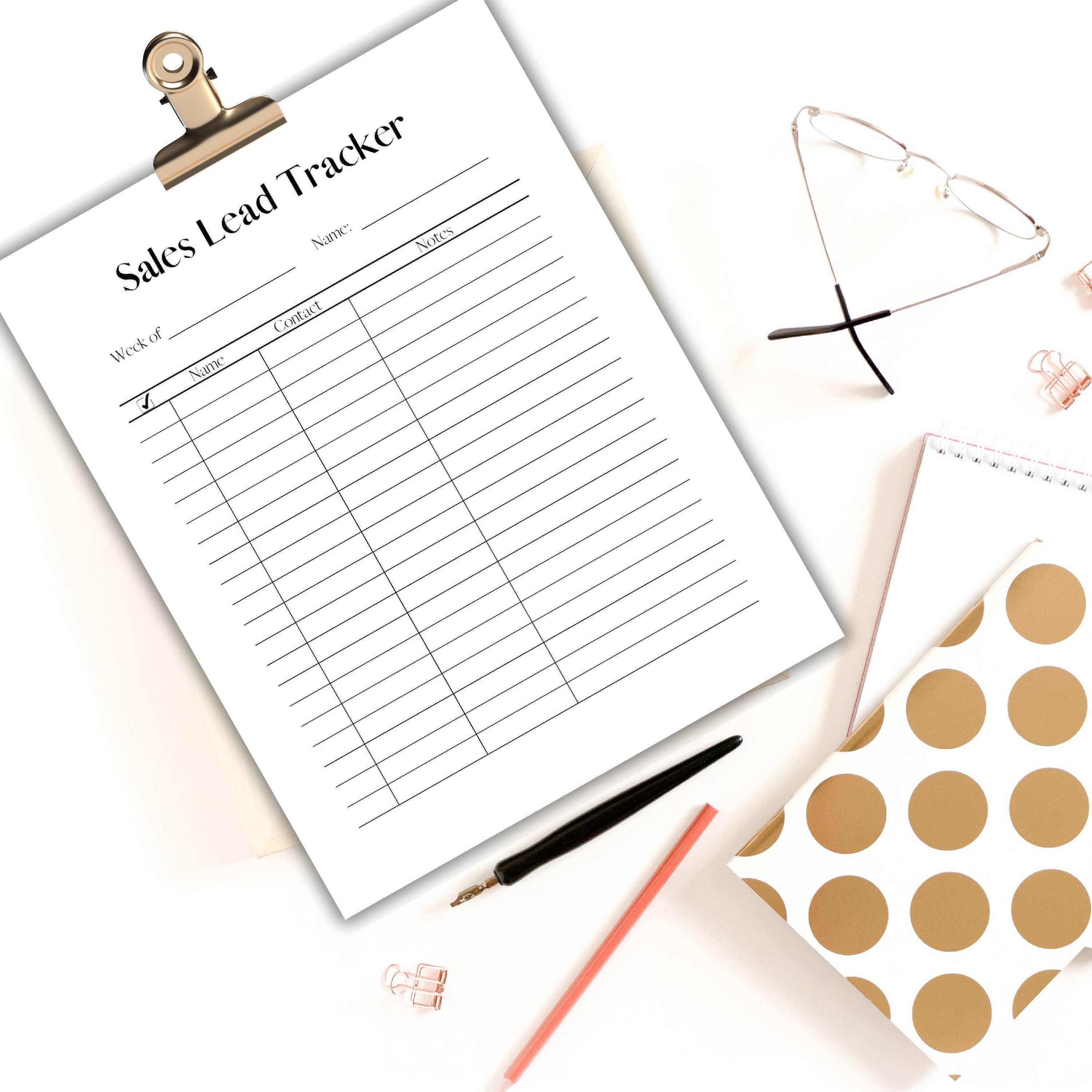 Phone Sales Overview Tracker Printable Small Business - Etsy