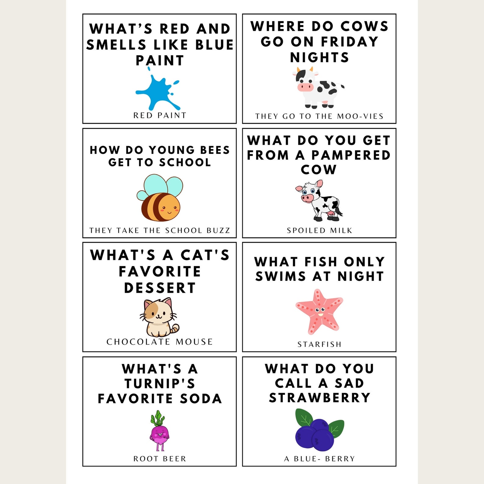 Lunchbox Jokes Printable, Editable Lunch Box Notes, Jokes for Kids ...