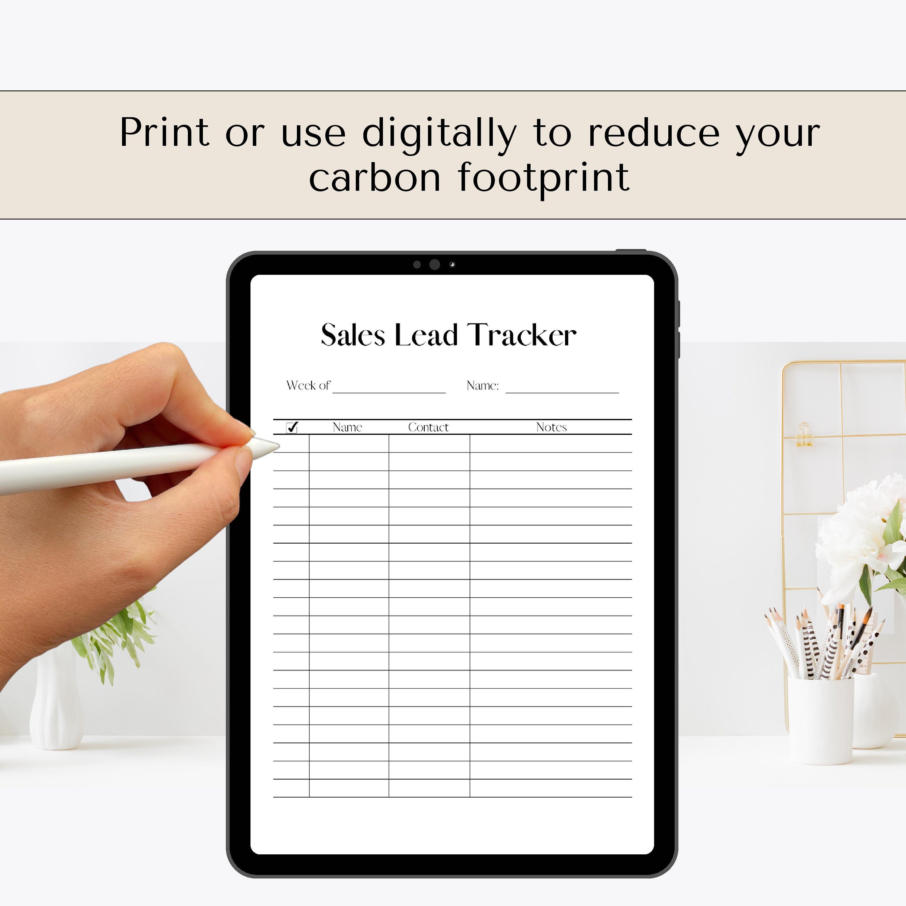 Phone Sales Overview Tracker Printable Small Business - Etsy