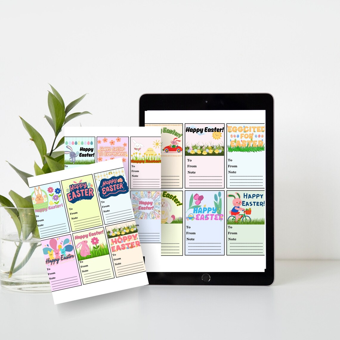 Easter Candy Gram Flyer Template, Editable Easter Bunny Candy Grams ...