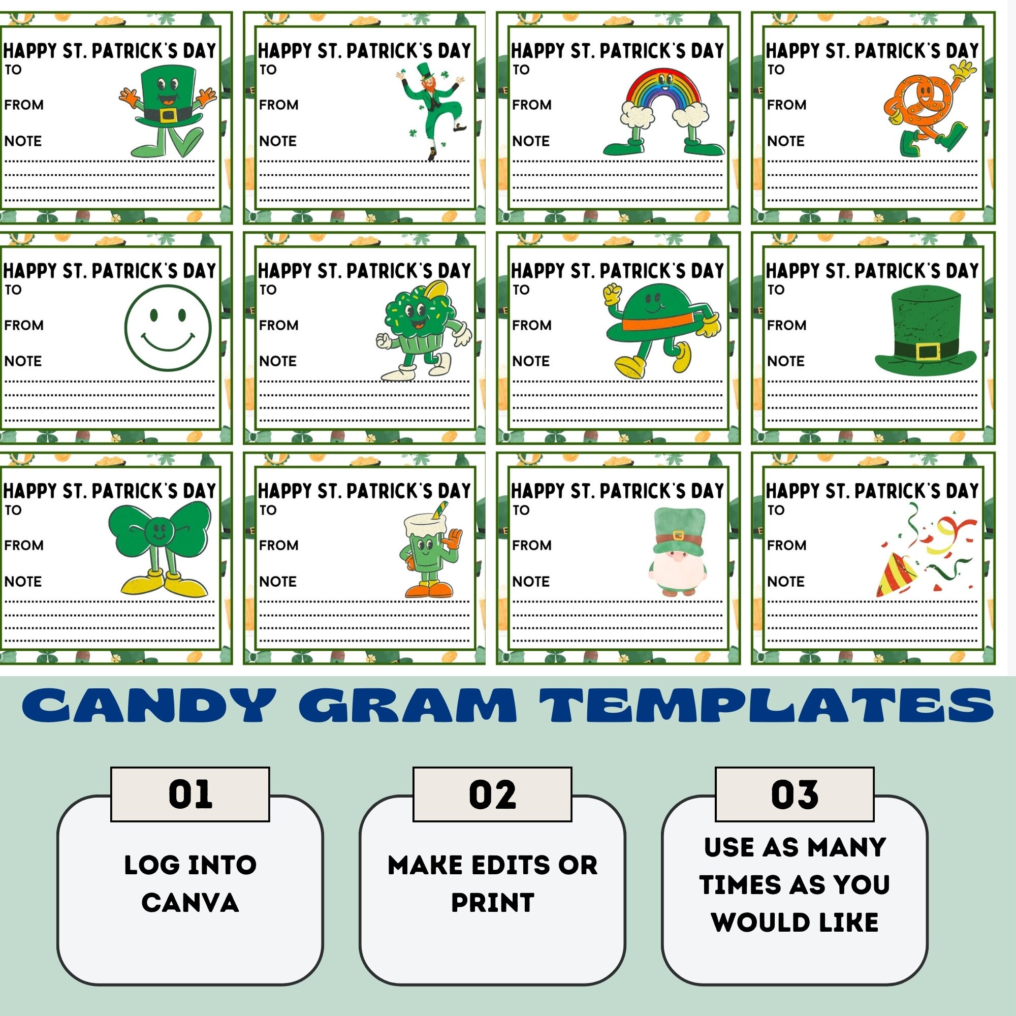 Editable Easter Candy Gram Flyer, School PTO/PTA School Fundraiser ...