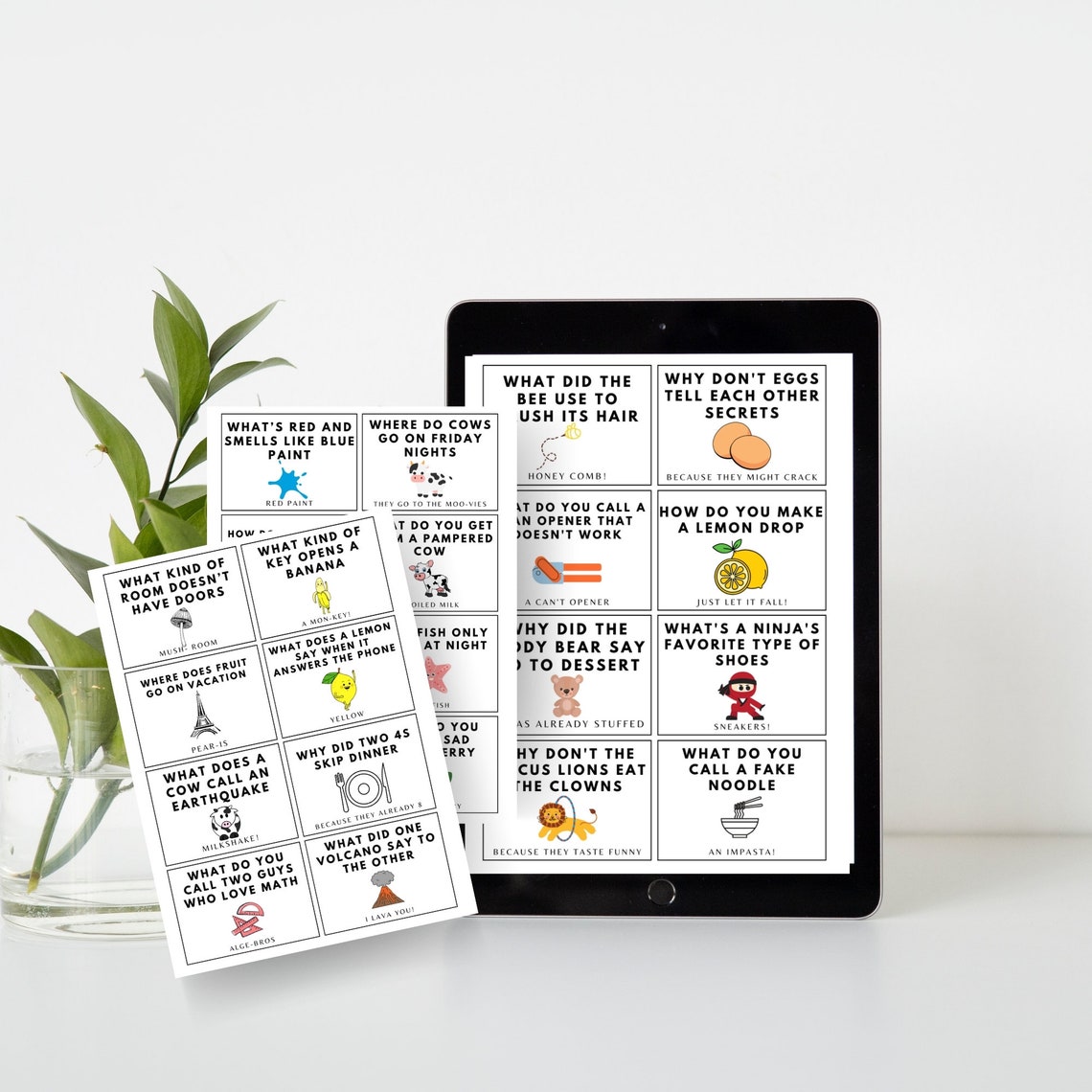 Lunchbox Jokes Printable, Editable Lunch Box Notes, Jokes for Kids ...