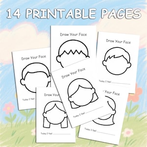 Blank Face Emotions Printable – 14 “today I Feel” Pages for Kids ...