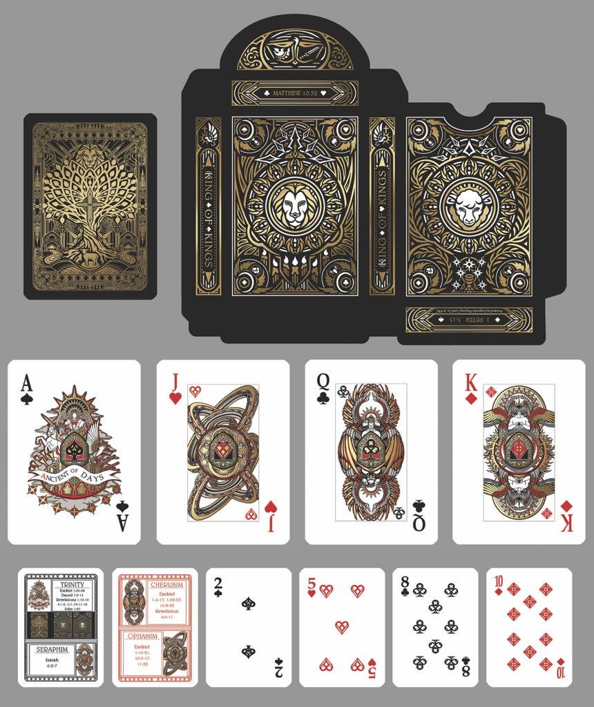 Christian Playing Cards king of Kings the Trinity and Heaven's Angels ...