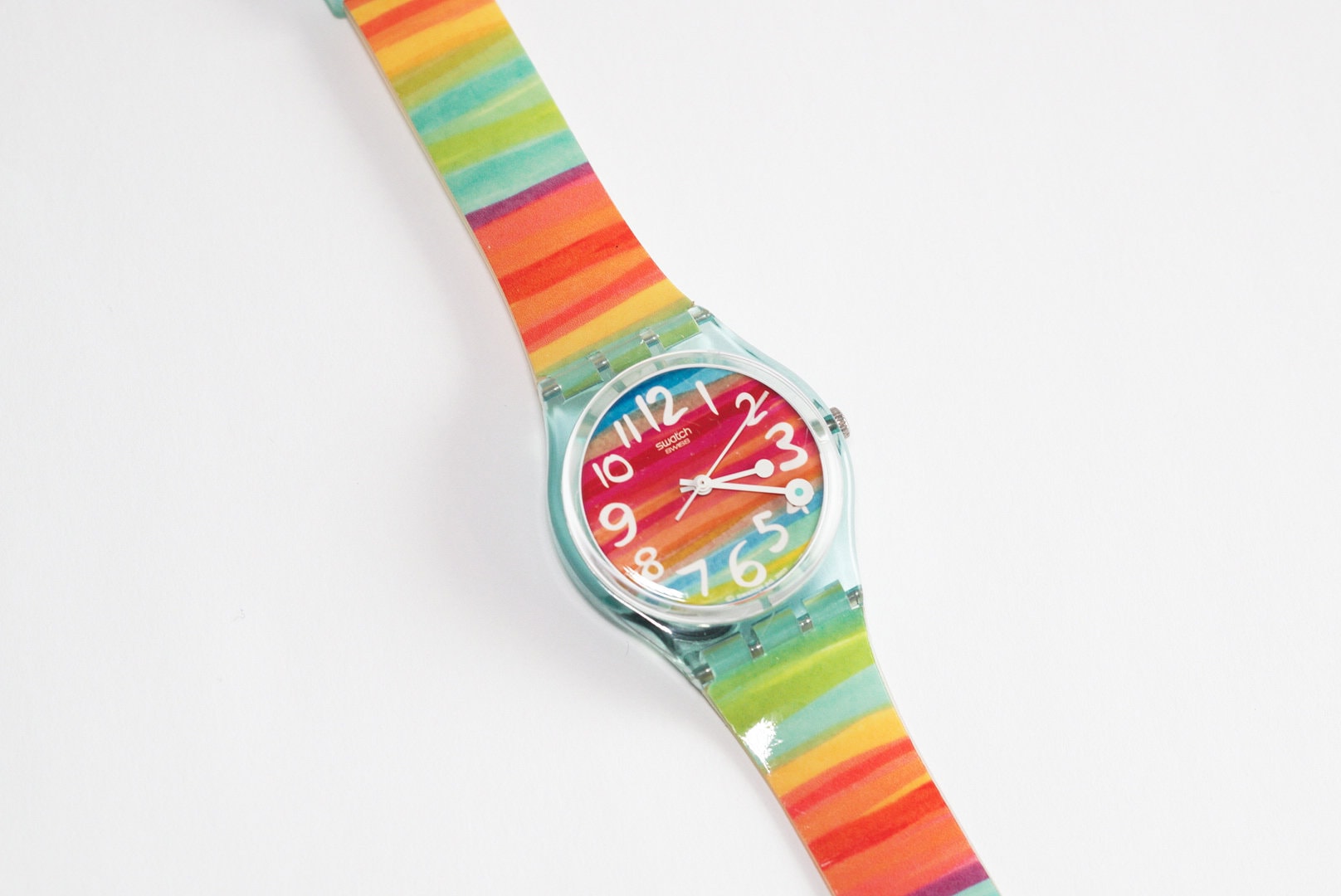 Swatch COLOR THE SKY Watch Rainbow - Etsy