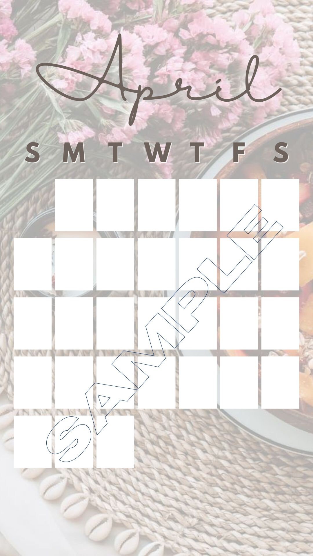 April Workout Tracker 2024 Habit Tracker Sweaty Selfie Tracker ...