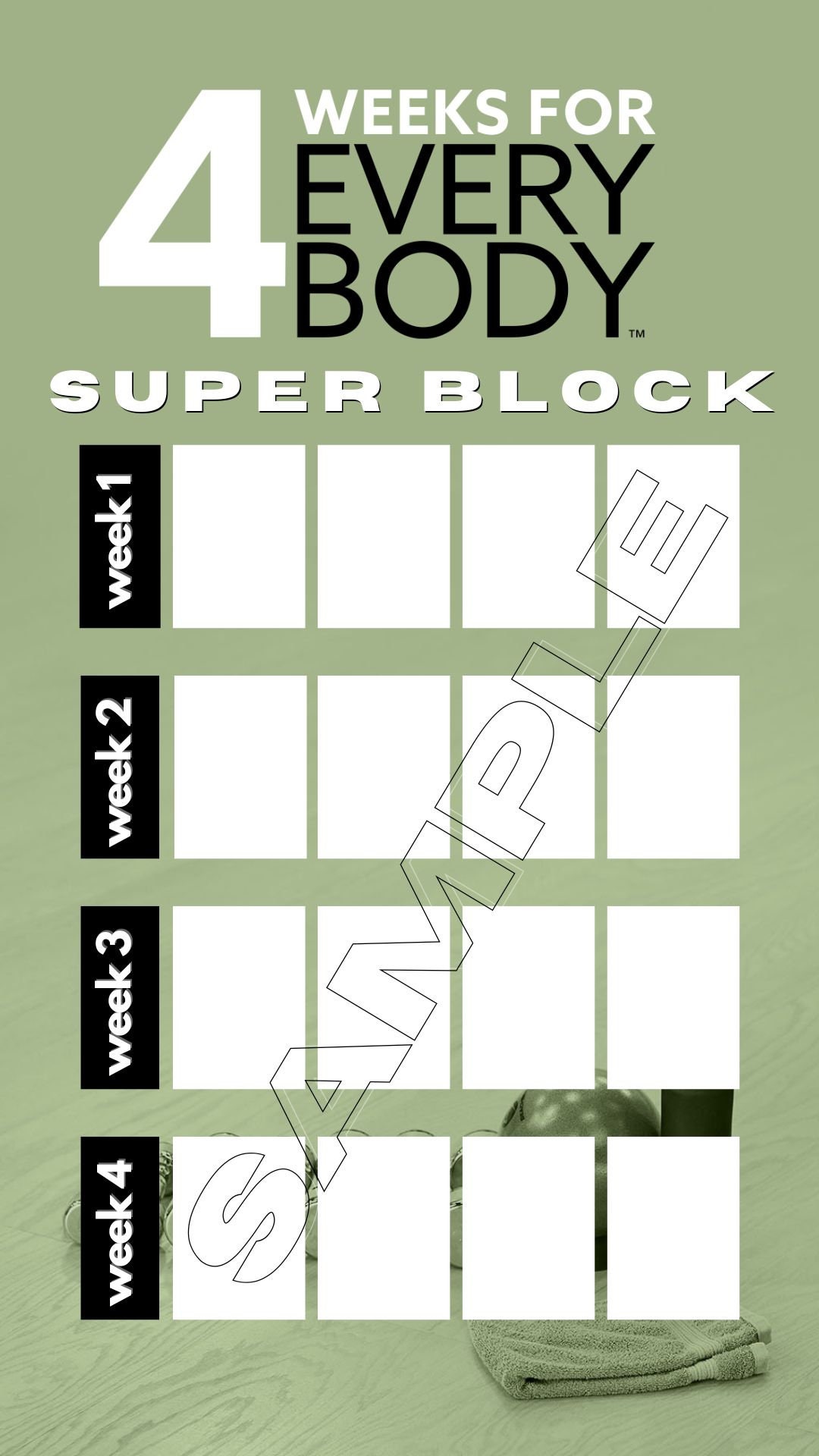 4 Weeks for Every Body Tracker | 4 Week Gut Protocol Bodi Super Block ...