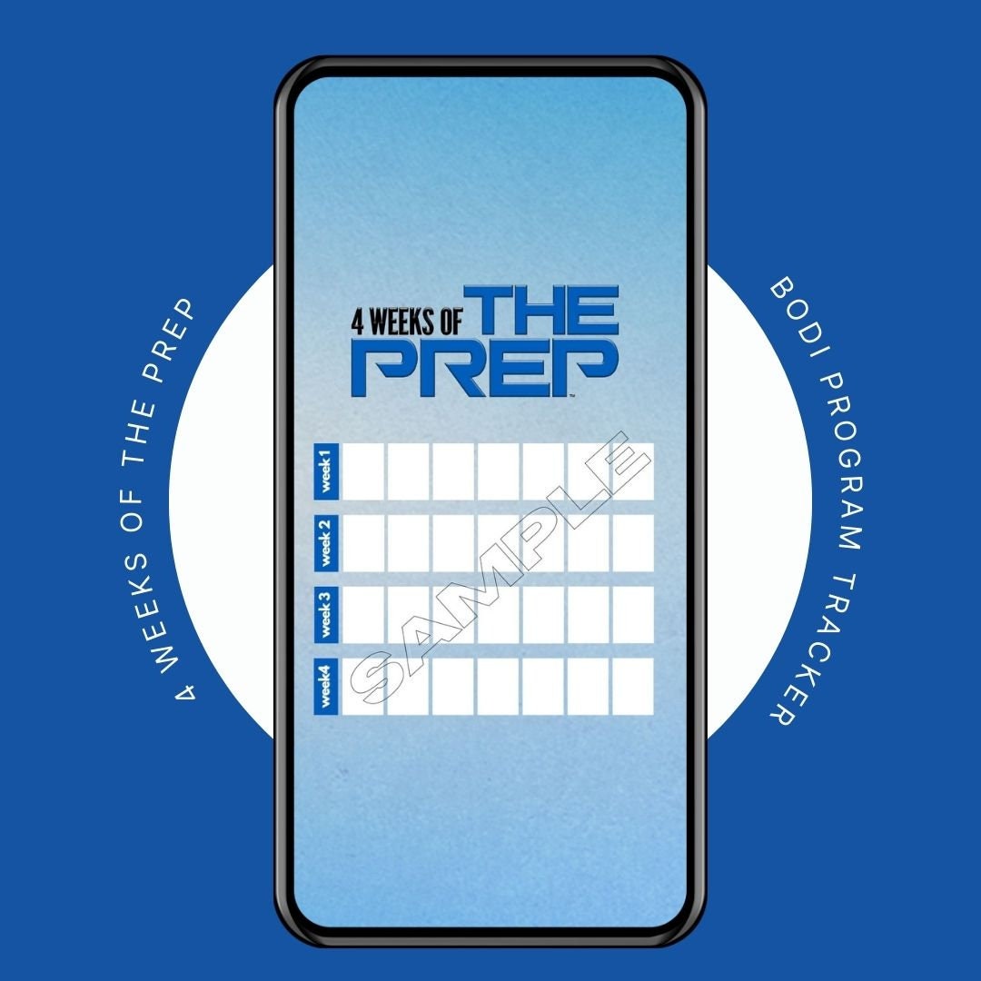 4 Weeks of the Prep Tracker | Amoila Cesar Bodi Program | Sweaty Selfie ...
