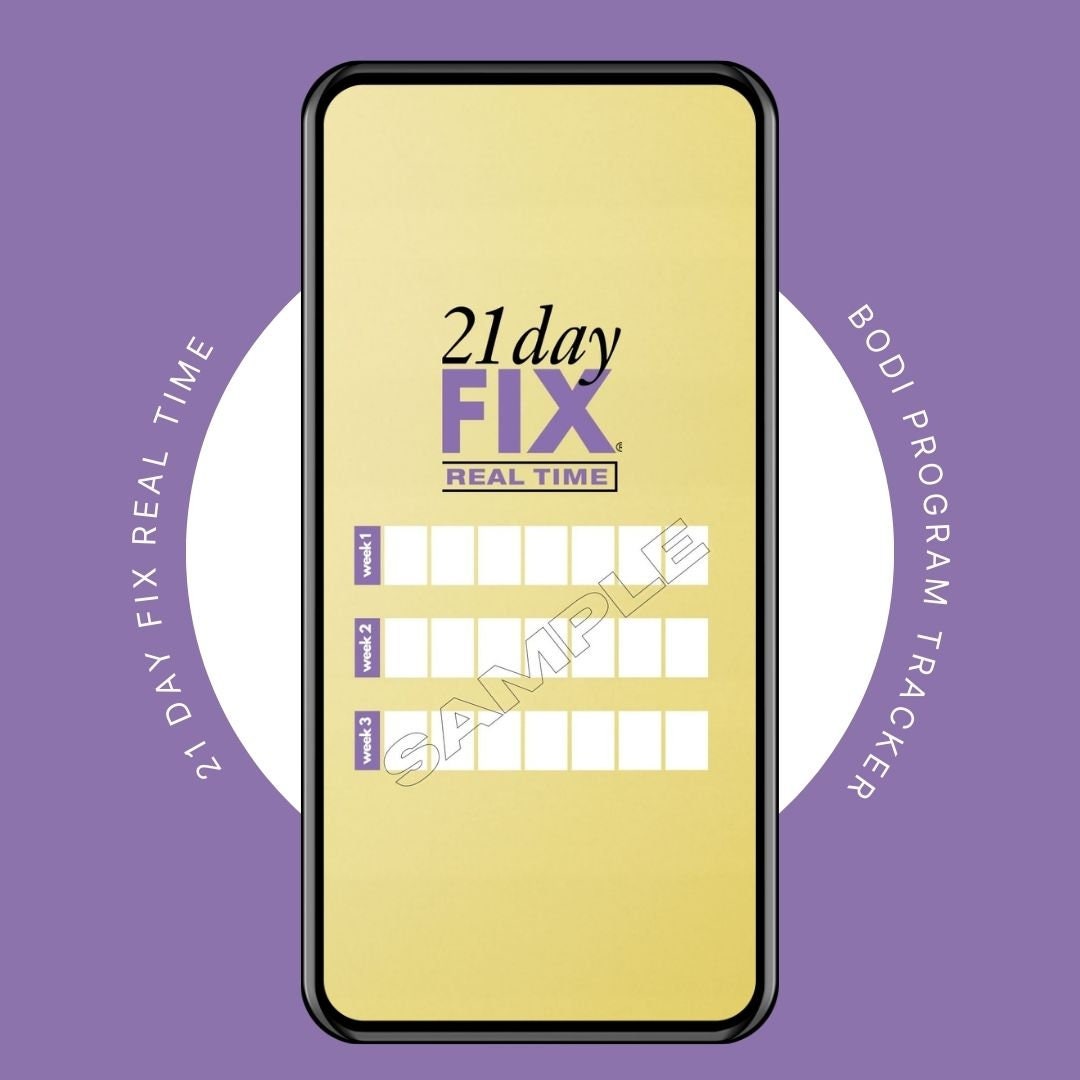 21 Day Fix Tracker | Autumn Calabrese 21DFX Real Time Bodi Program ...
