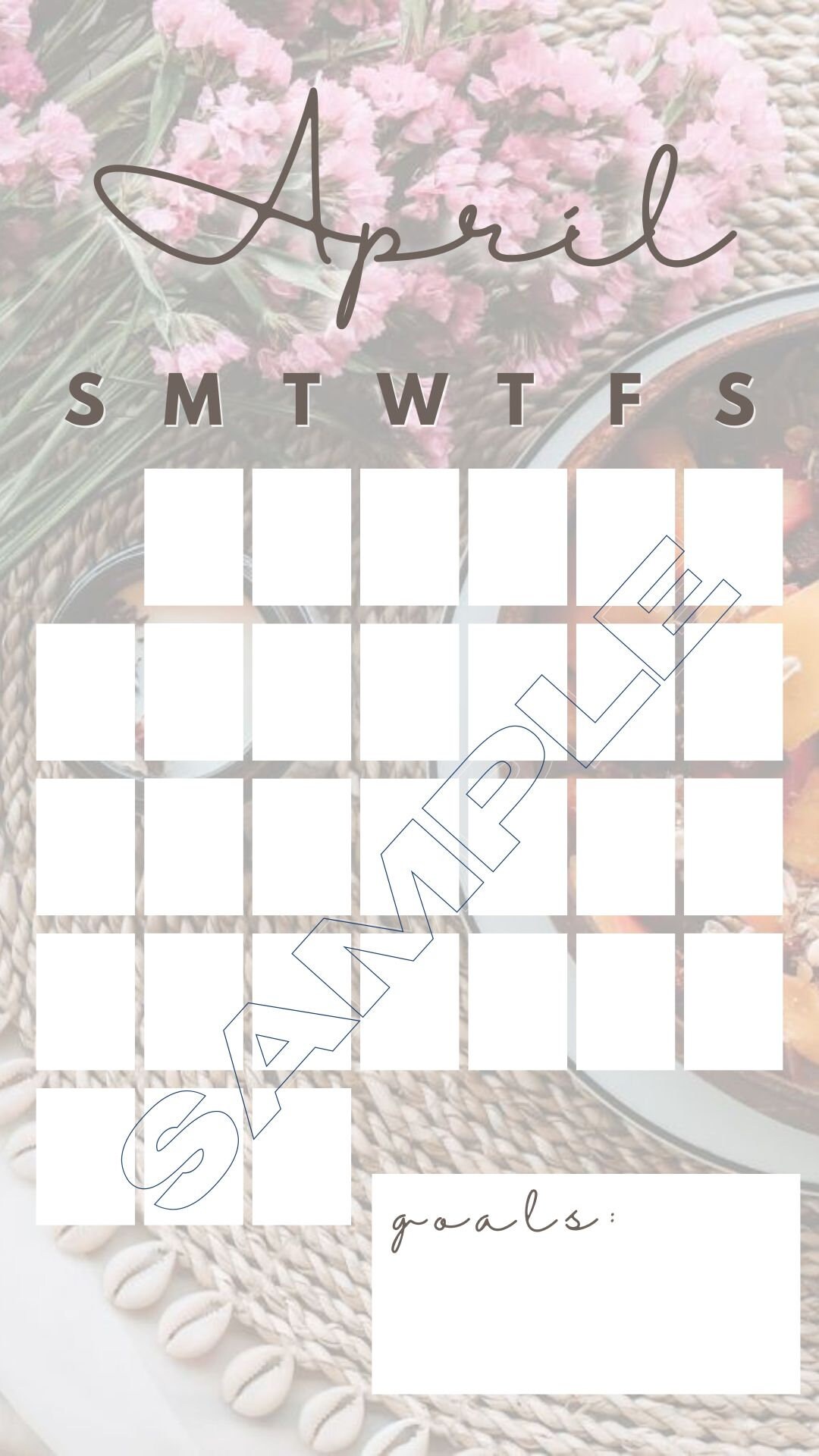 April Workout Tracker 2024 Habit Tracker Sweaty Selfie Tracker ...