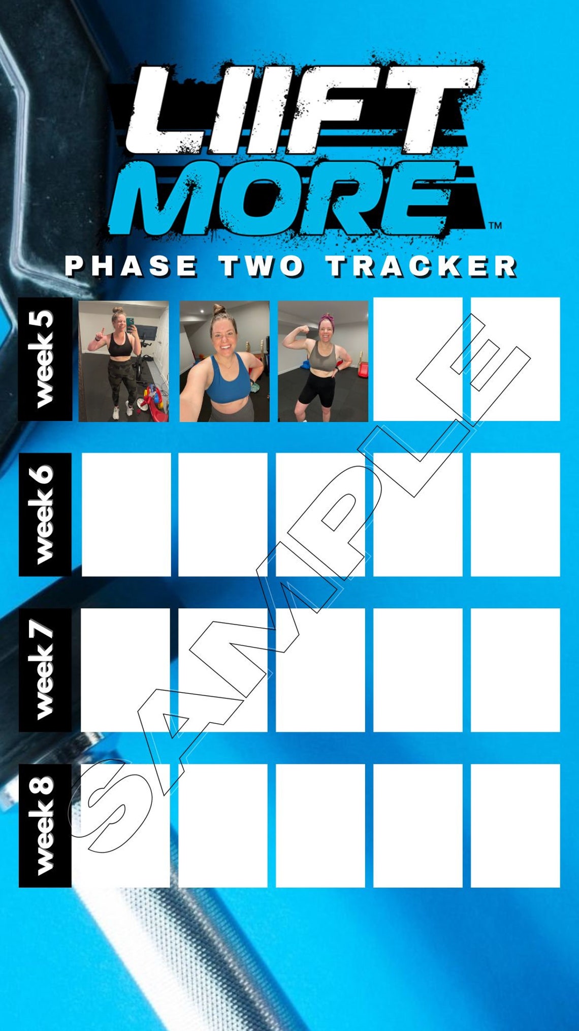 LIIFT More Tracker | Lift More Joel Freeman Bodi Program | Sweaty ...